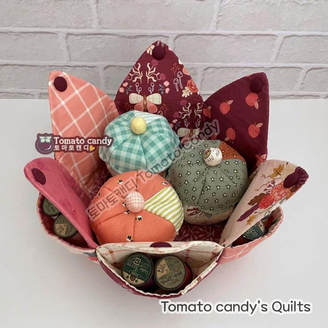 No.241 Tulip Pocket Basket, PDF Pattern Only, Hand Sewing, Youtube ...