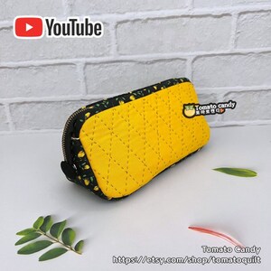 No.032 Tulip Triangular Pouch, PDF Patterns Only Hand Sewing youtube Tutorial, Applique, Pencil ...