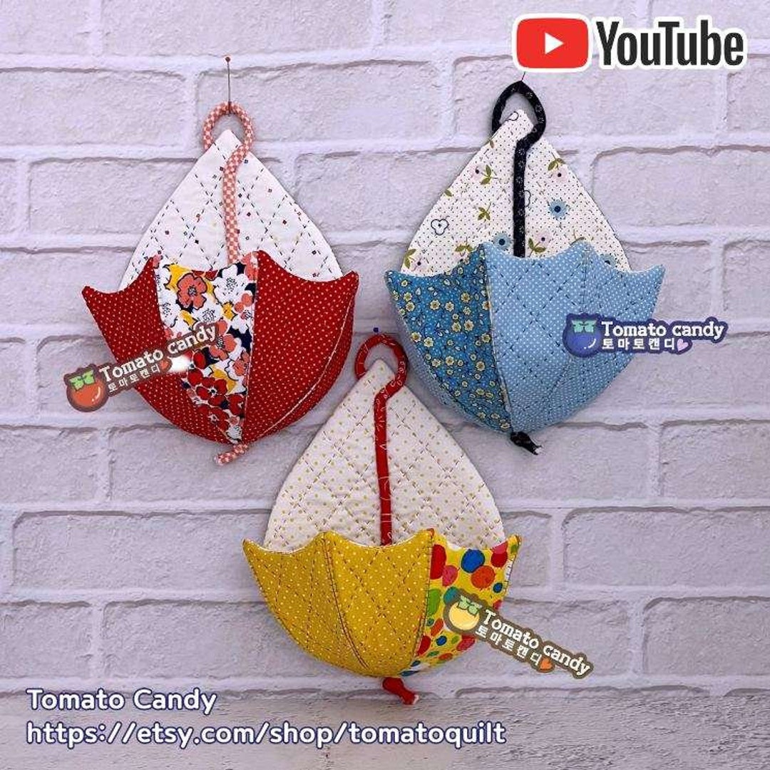 No.102 Umbrella Wall Organizer, PDF Pattern Only, Hand Sewing, Youtube ...