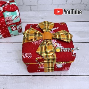 No.156 Fabric Gift Box, PDF Pattern Only, Hand Sewing, Youtube Tutorial ...