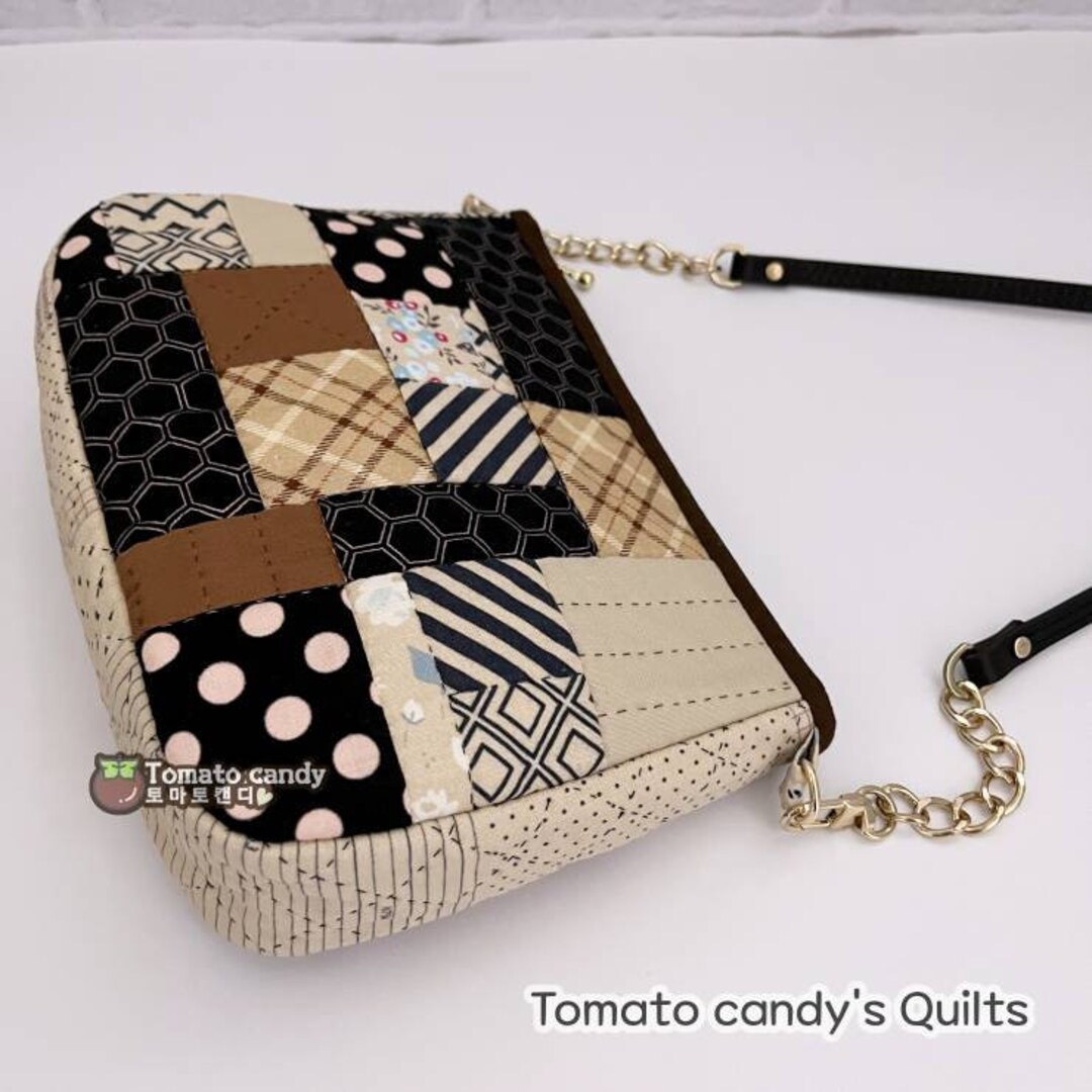 No.045 Square Patchwork Mini Bag. Hand Sewing Pattern Only, Youtube ...