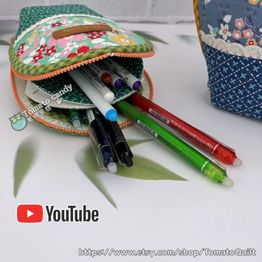 No.203 Two-pocket Pouch, PDF Pattern Only, Hand Sewing, Youtube ...