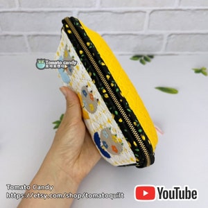 No.032 Tulip Triangular Pouch, PDF Patterns Only Hand Sewing youtube Tutorial, Applique, Pencil ...