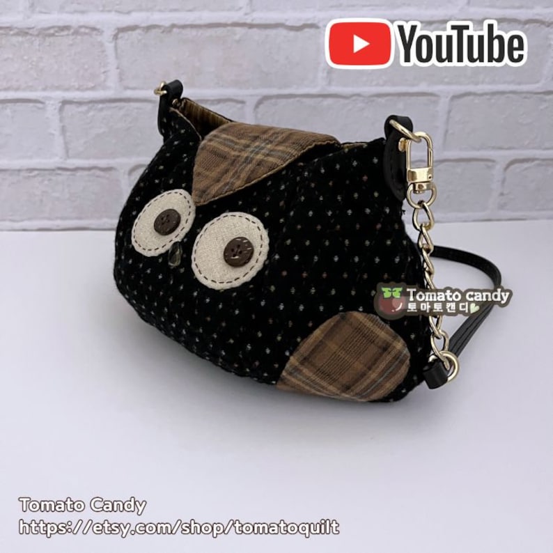 Owl Handbag & Pouch PDF Pattern, Hand Sewing, Youtube Tutorial - Etsy