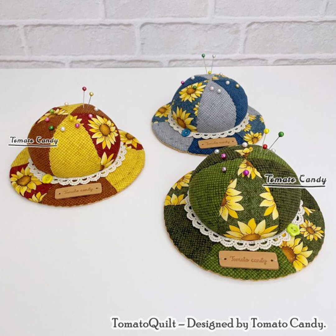No.255 Hat Pincushion, PDF Pattern Only, Hand Sewing, Youtube Tutorial ...