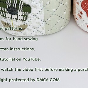 No.079 Accessory/storage Basket. Hand Sewing Pattern Only, Youtube ...