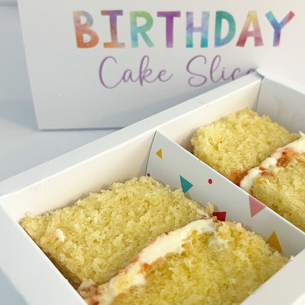 Cake Slice Boxes - Etsy UK