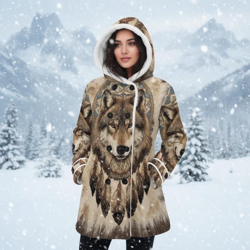 Winter Wolf Coat - Etsy