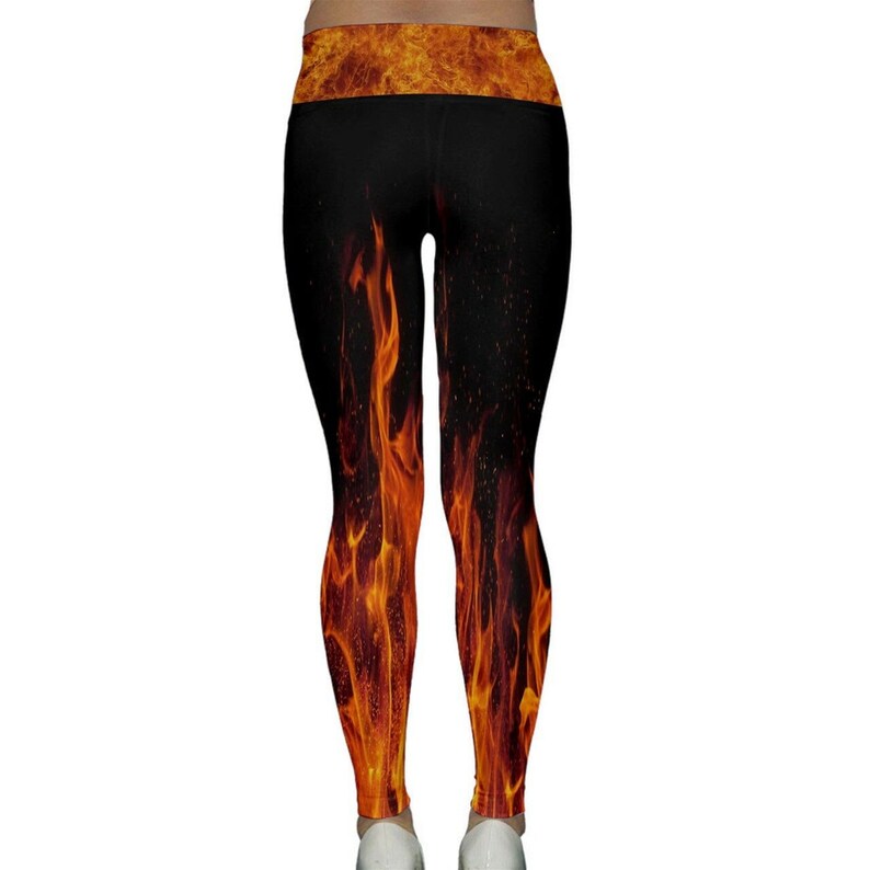 Fire Flame Yoga Pants Legging - Etsy