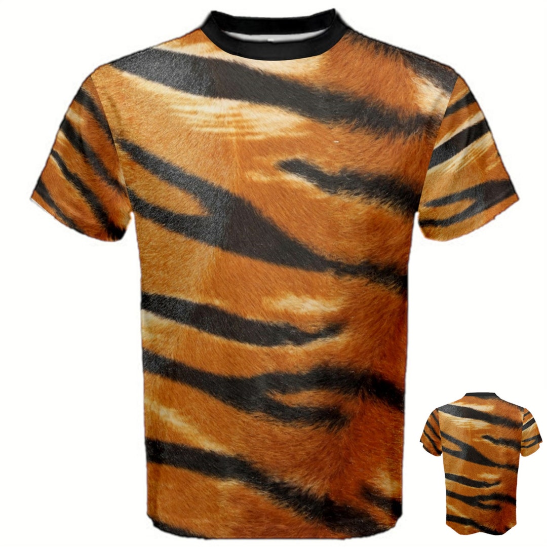 Tiger Stripe Skin Pattern T-shirt - Etsy