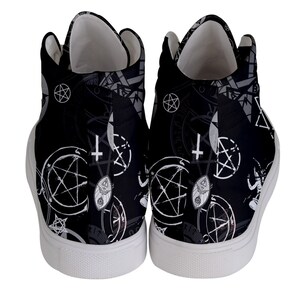 Occult Symbol Satanic Supernatural Witch Witchcraft Hi-top Sneakers ...