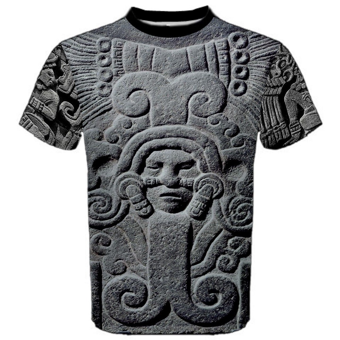 Mayan Stone Carving T-shirt - Etsy