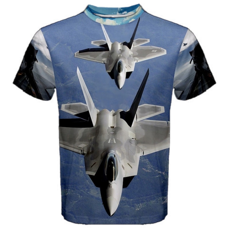 F-22 Raptor Stealth Fighter Jet T-shirt - Etsy UK