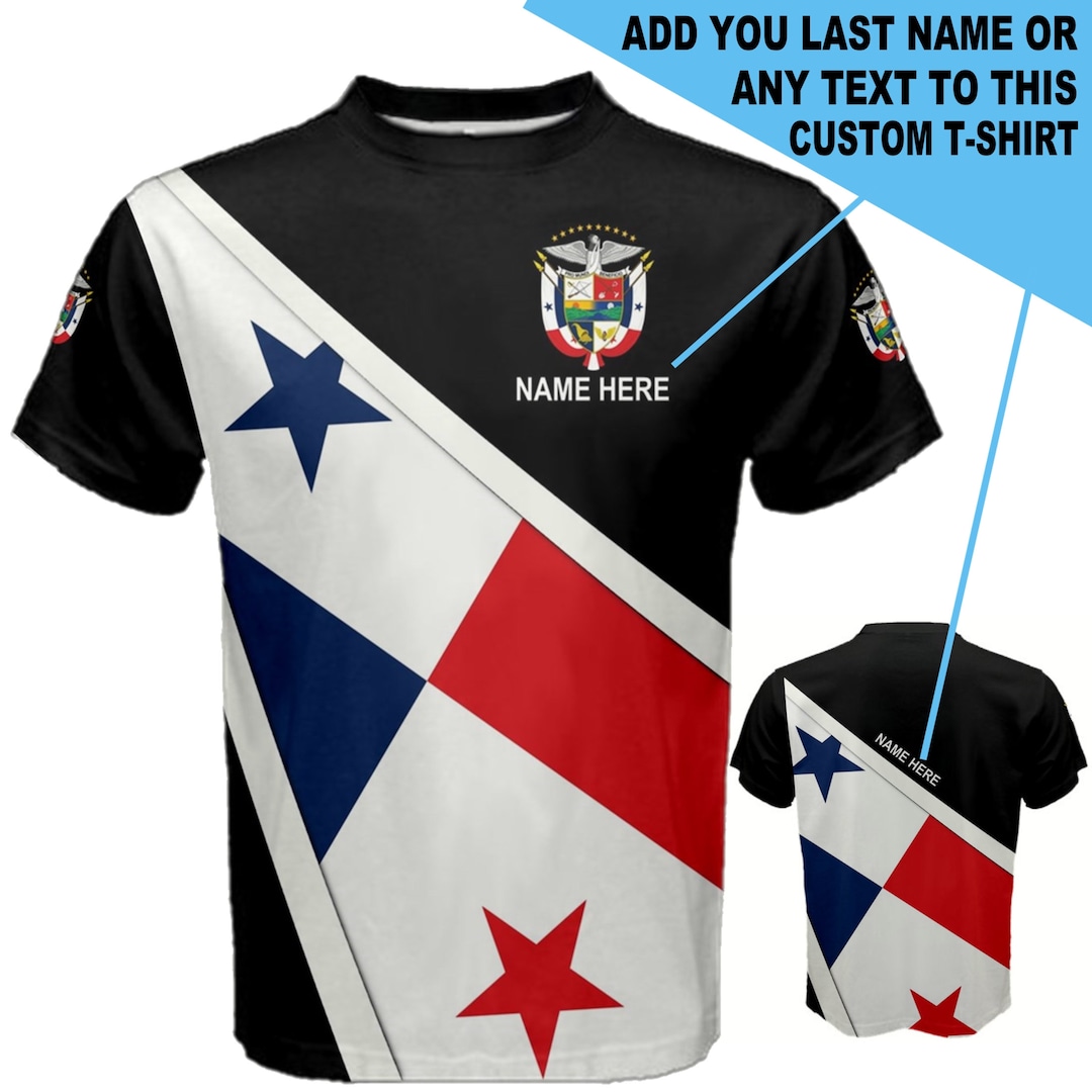 Custom Name Panama Flag Coat of Arms Men's & Kids T-shirts - Etsy