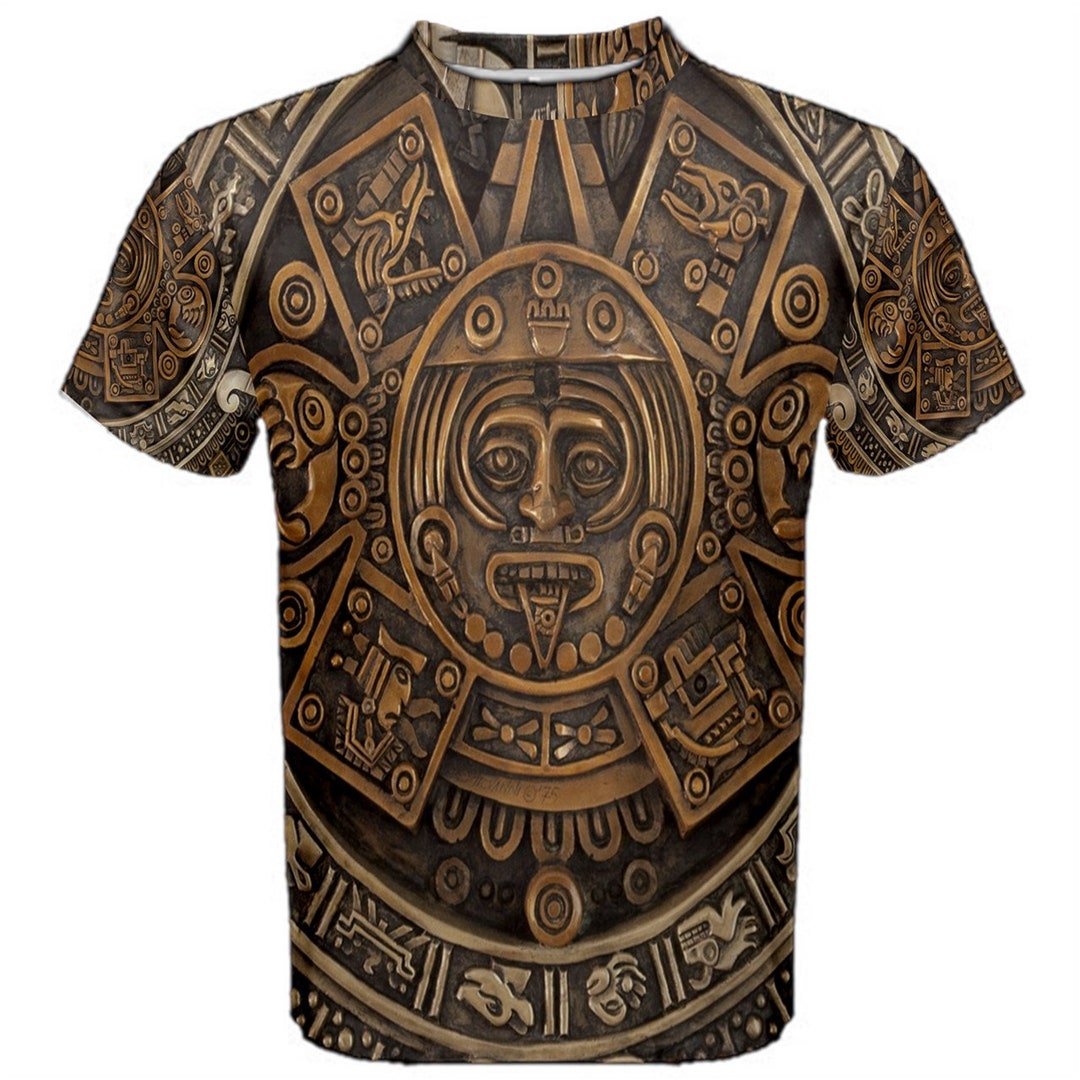 Mayan Ancient Calendar Sundial Sunstone T-shirt - Etsy