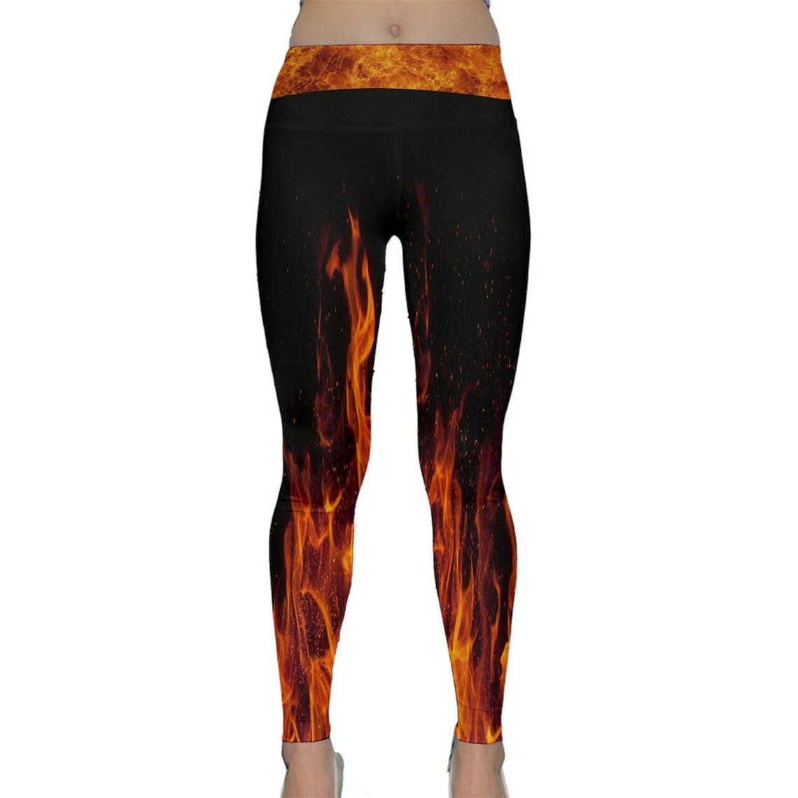 Fire Flame Yoga Pants Legging - Etsy