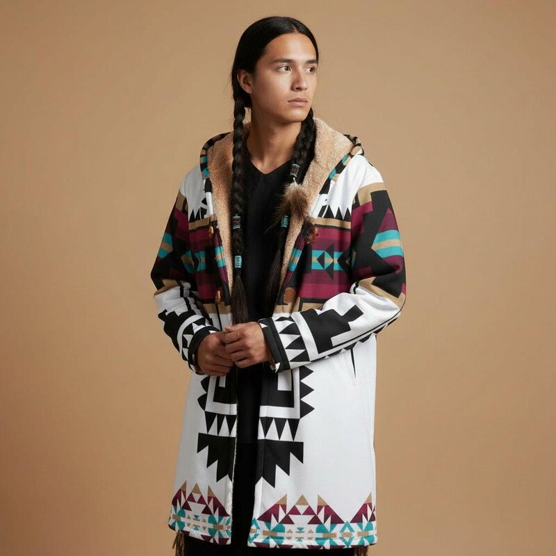 Mens Aztec Coat - Etsy UK