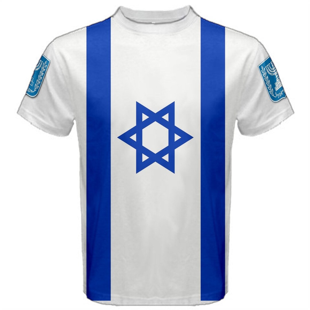 Israel National Flag & Emblem Men's T-shirt - Etsy