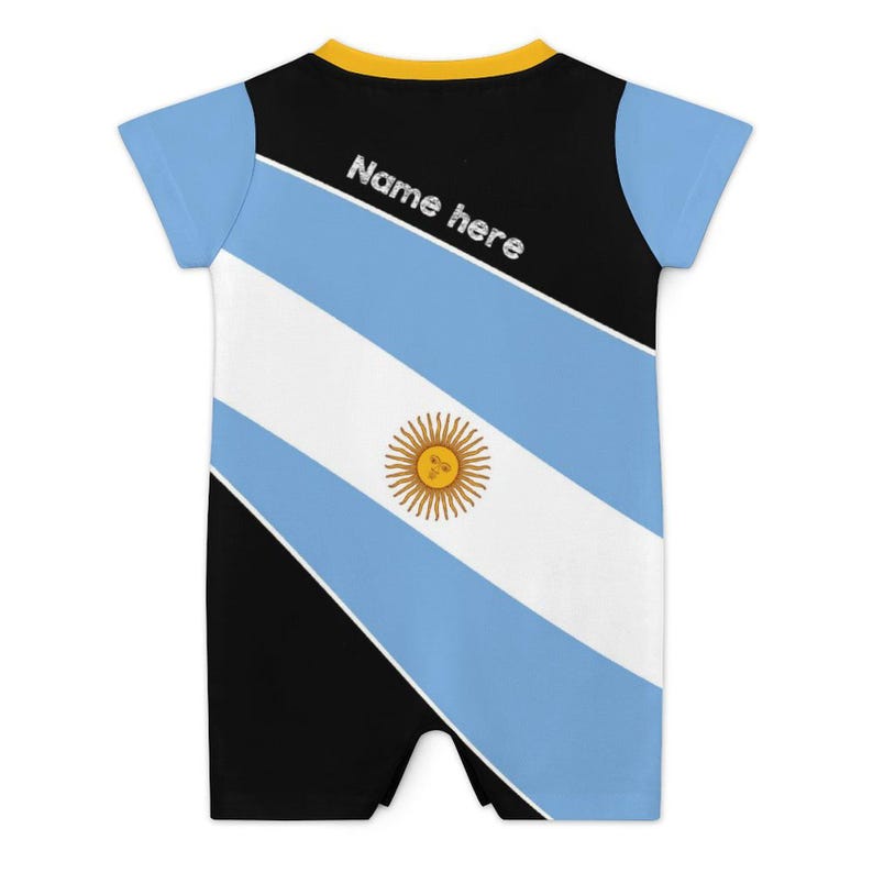 Personalized Baby Name Argentina Flag Newborn/toddler Baby Onesie ...