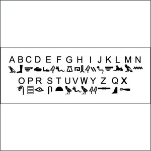 Egyptian God Anubis Cartouche Necklace, Hieroglyph Necklace Jewelry ...