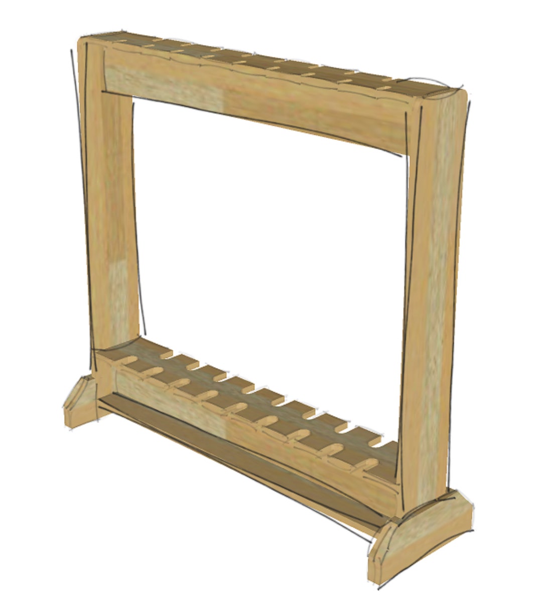 Design Document for Fishing Rod Storage Rack - Etsy
