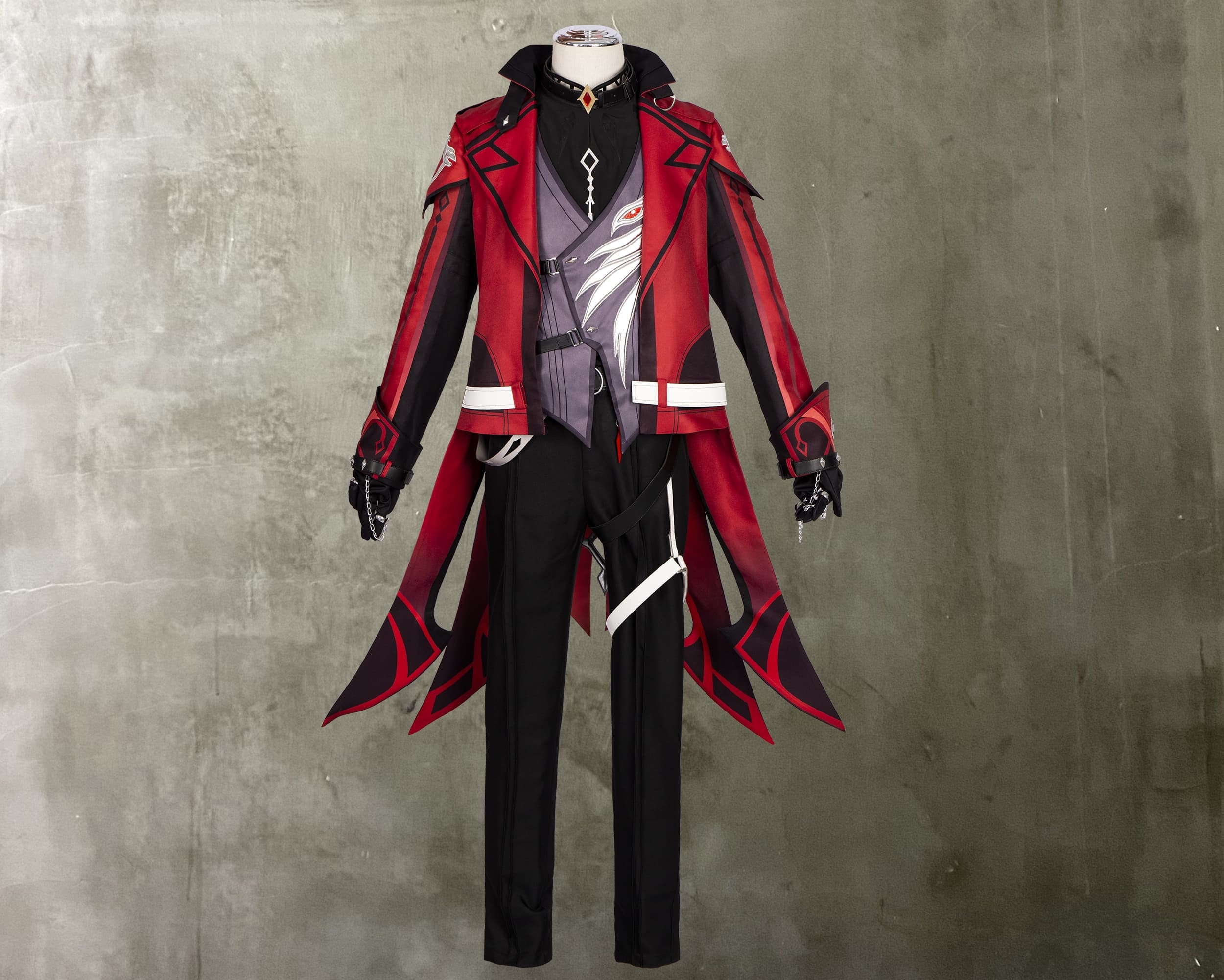 Lardoo Game Genshin Impact Diluc Ragnvindr Cosplay Red Dead Of Night