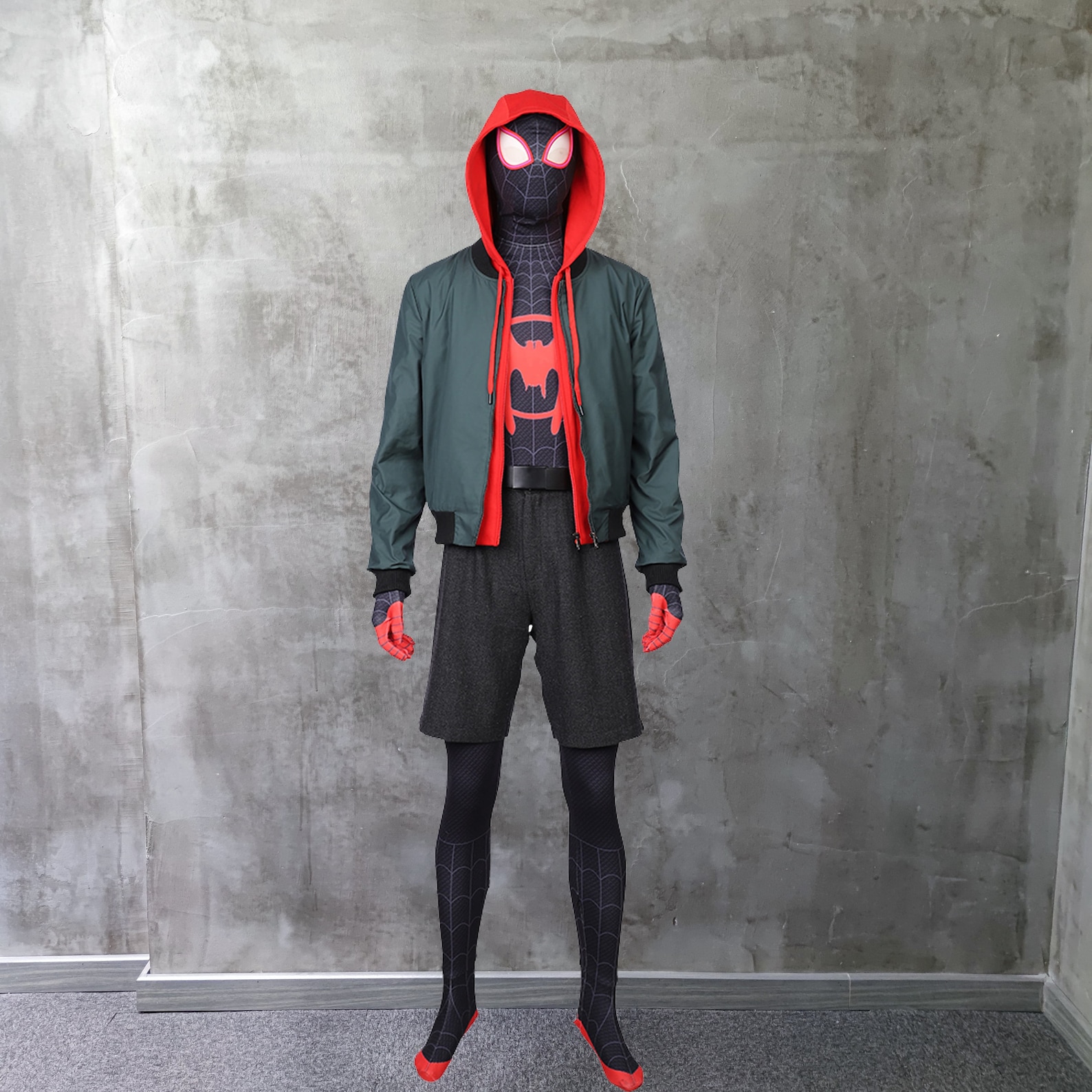 Miles Morales traje Cosplay traje nuevo hombre araña: en el | Etsy