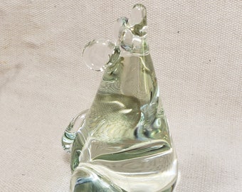 Glass Mouse Figurine - Etsy