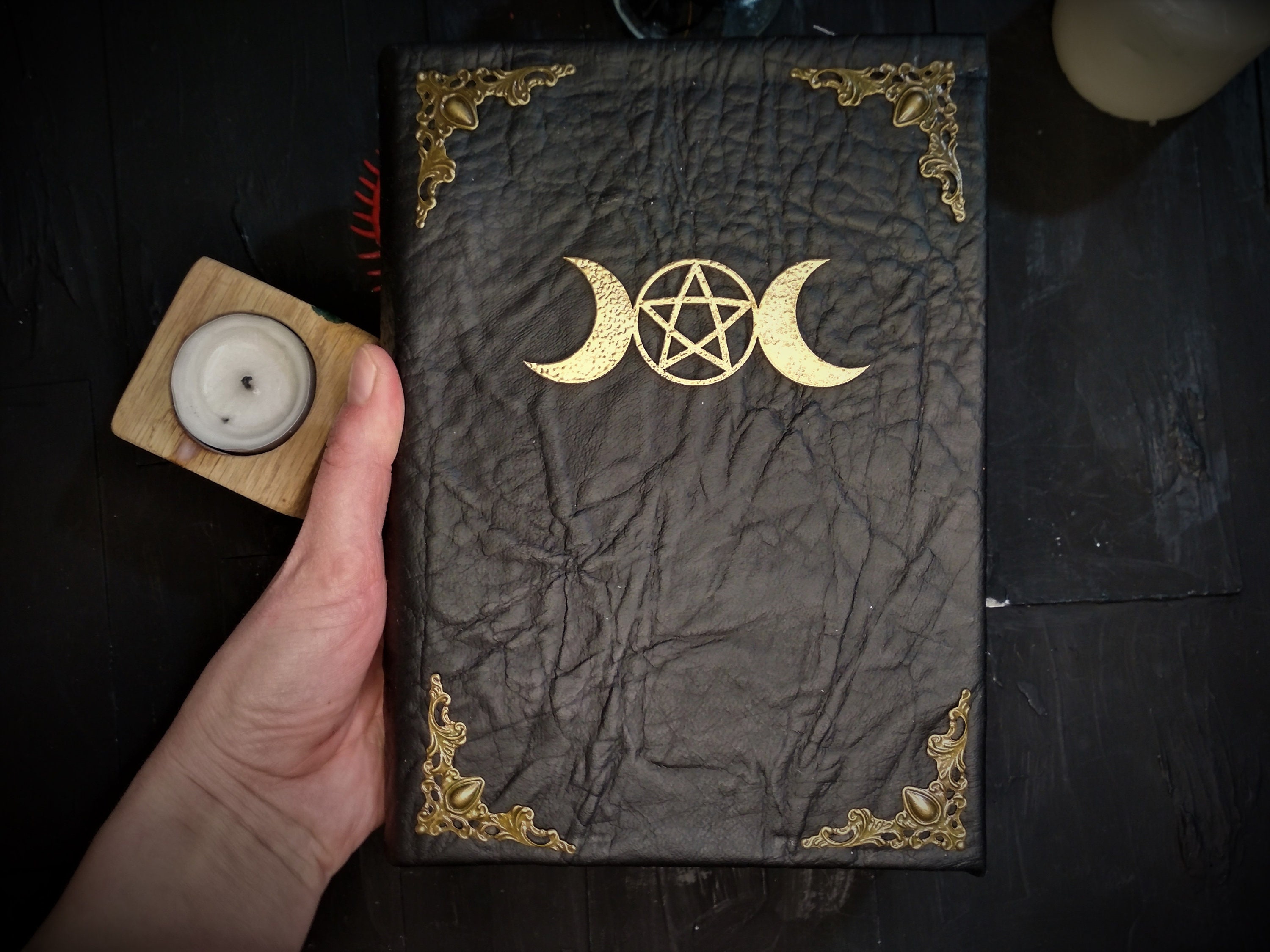 Real book of shadows Large grimoire ancient old spell book | Etsy