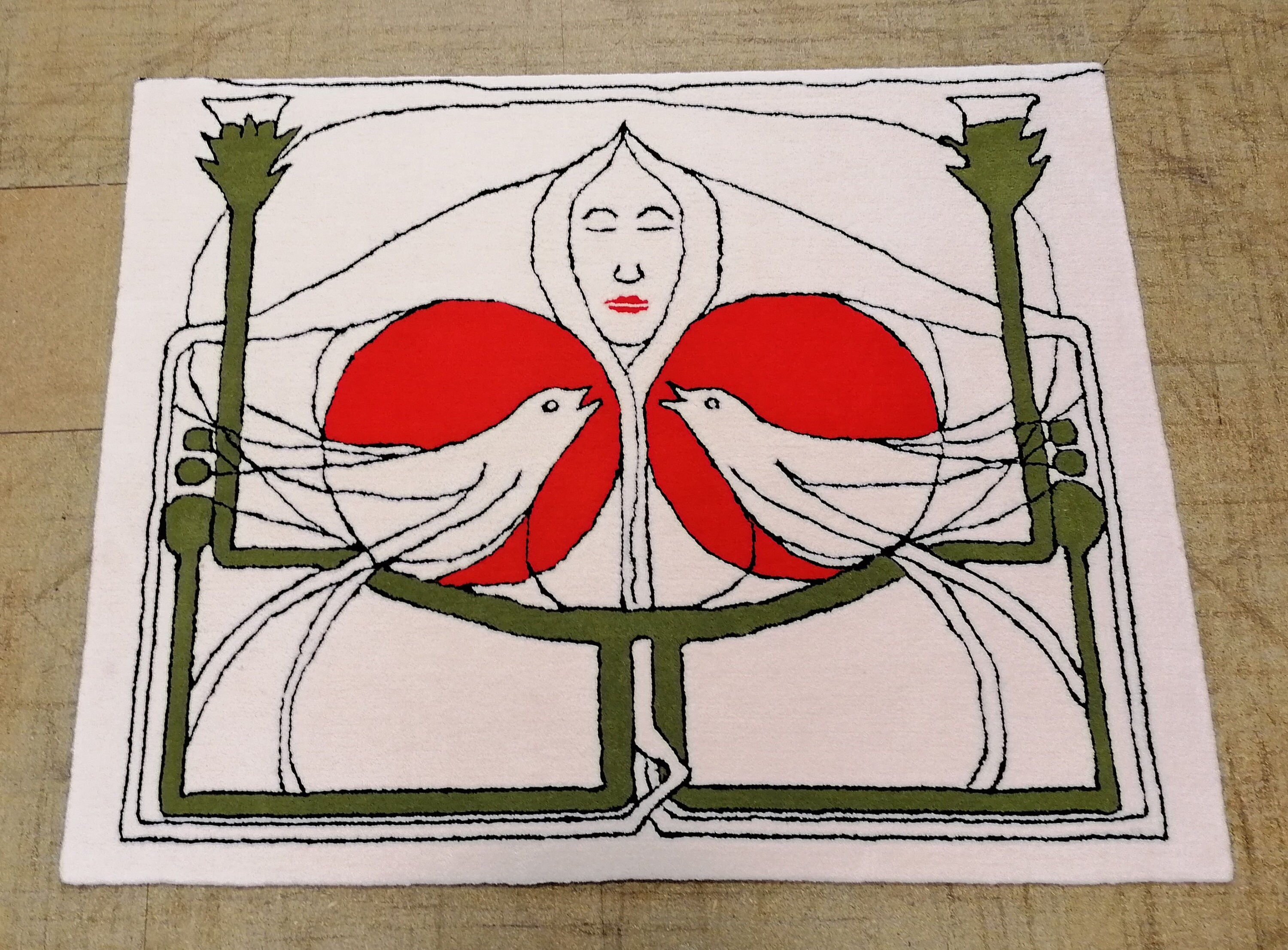 Charles Rennie Mackintosh Inspired Luxury Rug Hecho a mano en Escocia ...