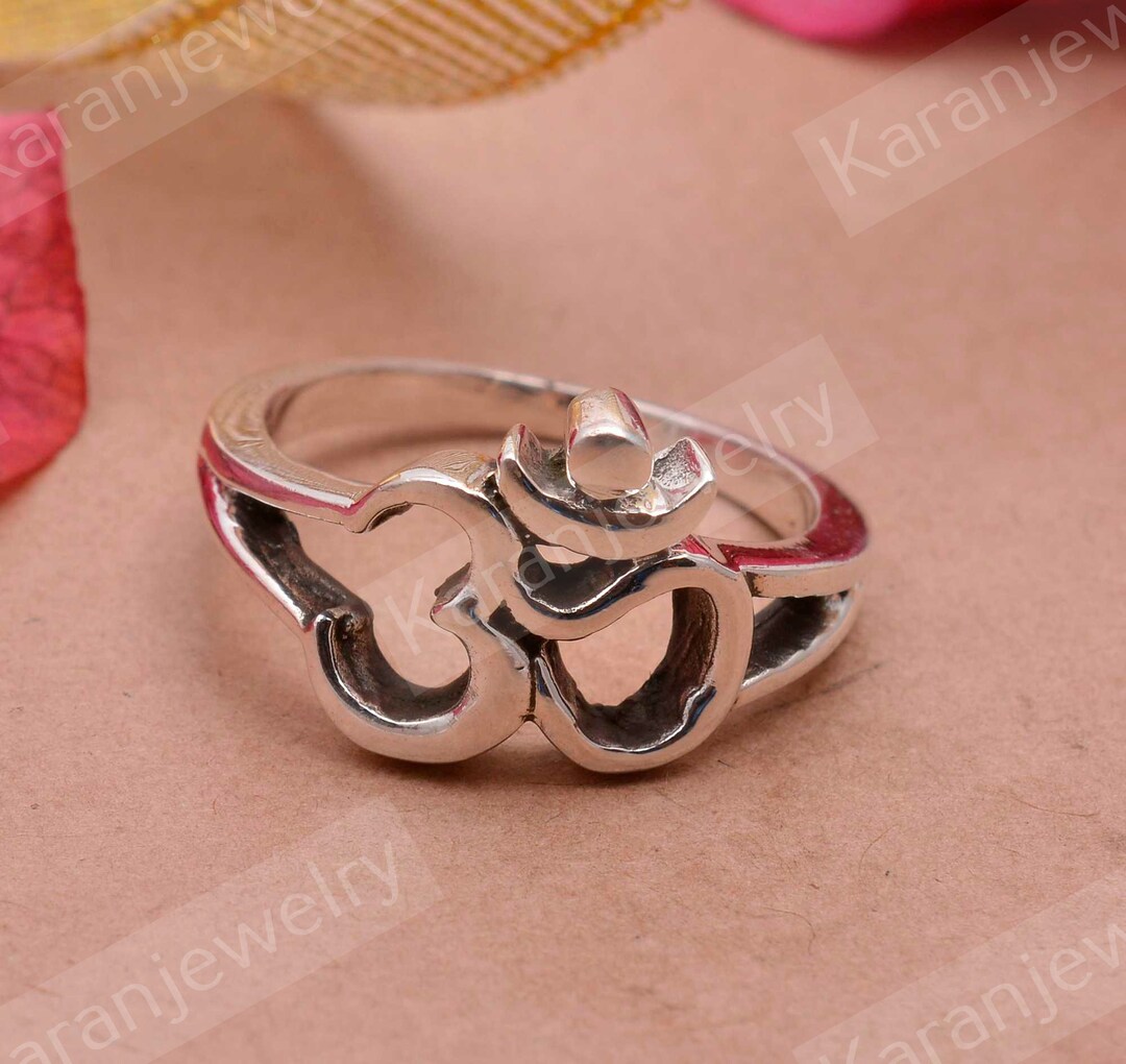 Om Ring, Ohm Signet Ring, Religious Ring, Friendship Ring, Dainty ...