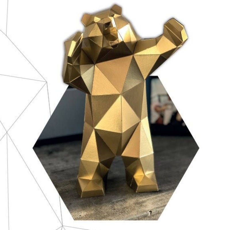 Papercraft Bear - Etsy