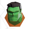 Hulk Head Papercraft 3D, Pepakura Pdf Template Low Polygonal Paper ...