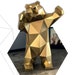 Cheetah Papercraft 3D, Pepakura Pdf Template Low Polygonal Paper ...