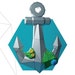 Anchor Papercraft 3D, Pepakura Pdf Template Low Polygonal Paper ...