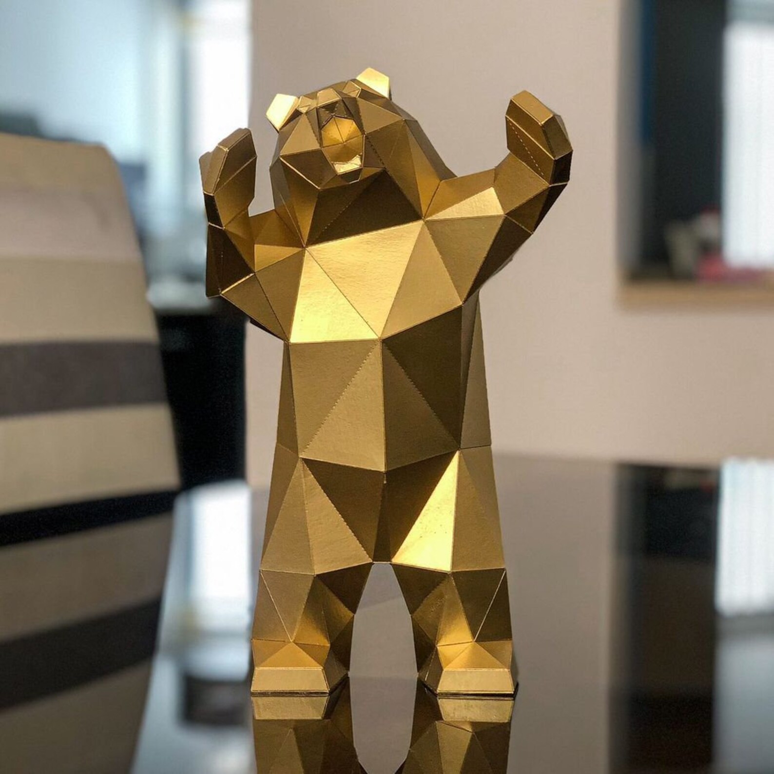 Bear Papercraft 3D Pepakura Pdf Template Low Polygonal Paper - Etsy ...