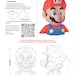 Bust of Mario Papercraft 3D, Pepakura Pdf Template Low Polygonal Paper ...