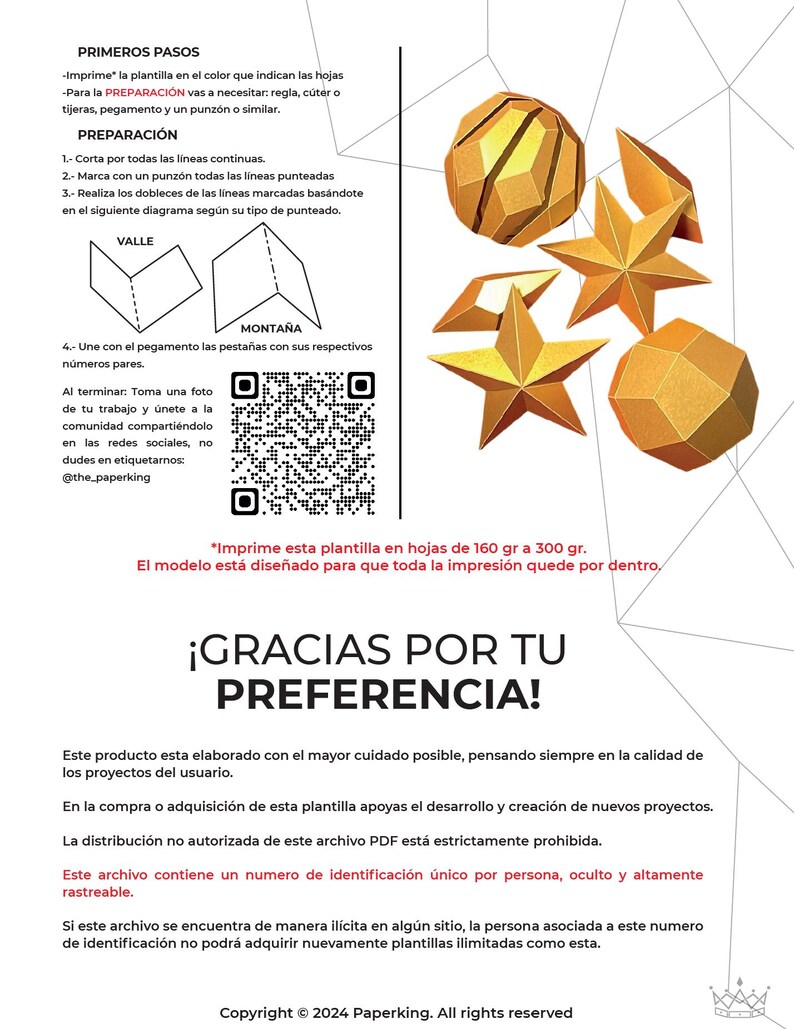 Christmas Spheres Papercraft 3D, Pepakura Pdf Template Low Polygonal ...