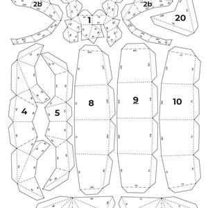 Force Papercraft 3D, Pepakura Pdf Template Low Polygonal Paper ...