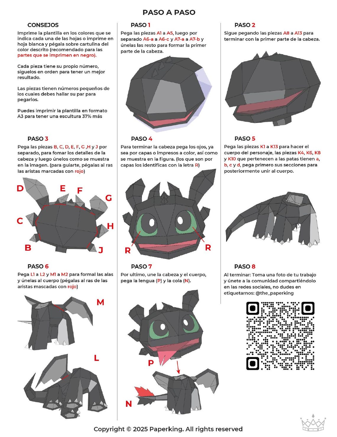 Mini Toothless Papercraft 3d Low Poly Pdf SVG DXF Template How To mini-toothless-papercraft-3d-low-poly-pdf-svg-dxf-template-how-to