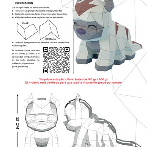 Flying Bison Papercraft 3D, Pepakura Pdf Template Low Polygonal Paper ...