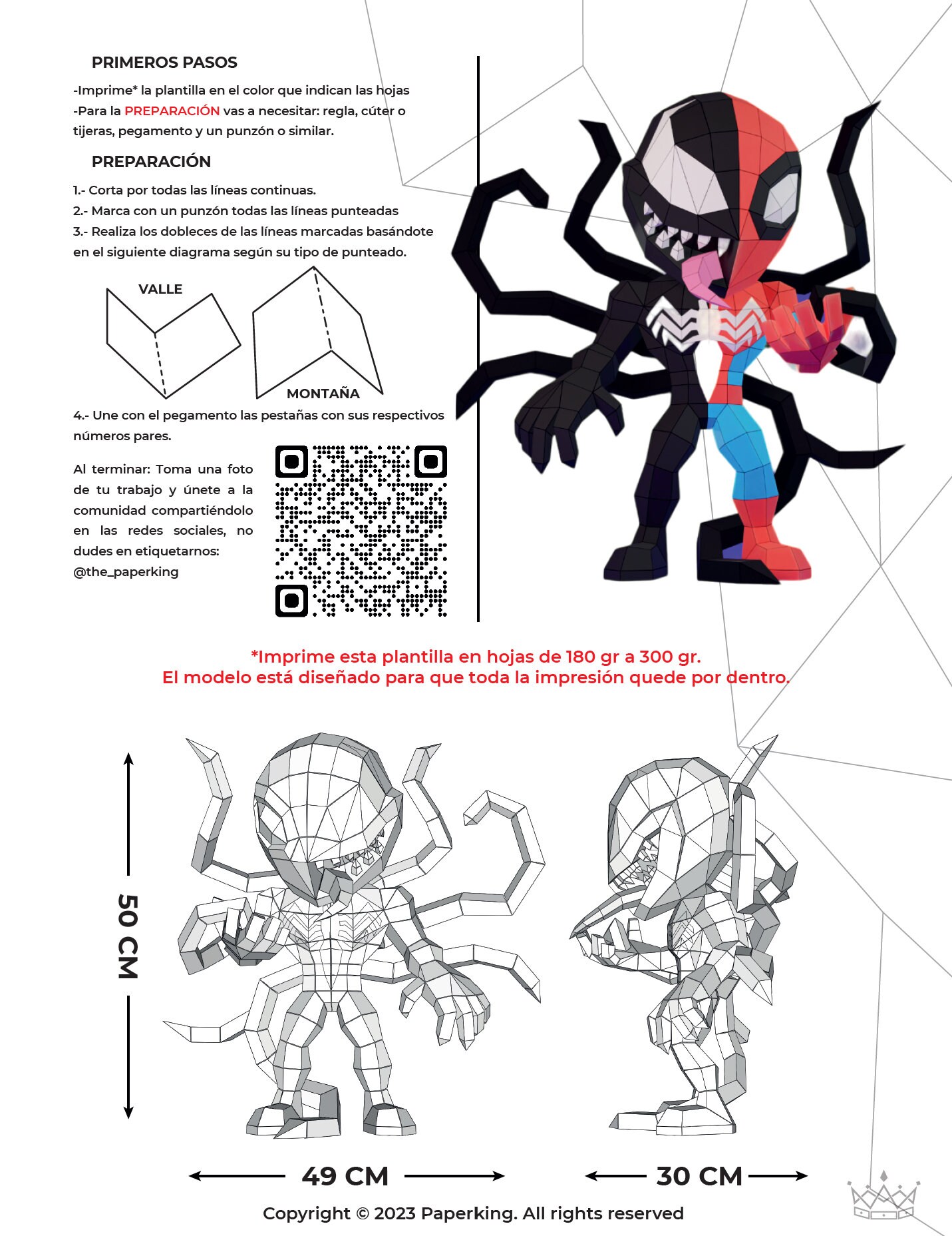 Toxic Spider Papercraft 3D, Pepakura Pdf Template Low Polygonal Paper ...