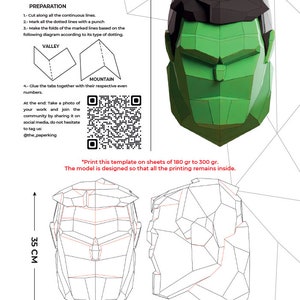 Hulk Head Papercraft 3D, Pepakura Pdf Template Low Polygonal Paper ...