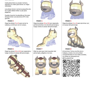 Flying Bison Papercraft 3D, Pepakura Pdf Template Low Polygonal Paper ...