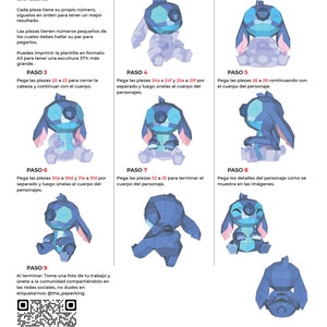 Stitch Papercraft 3D – Low Poly Template Pdf, Svg, Dxf | DIY Lilo ...