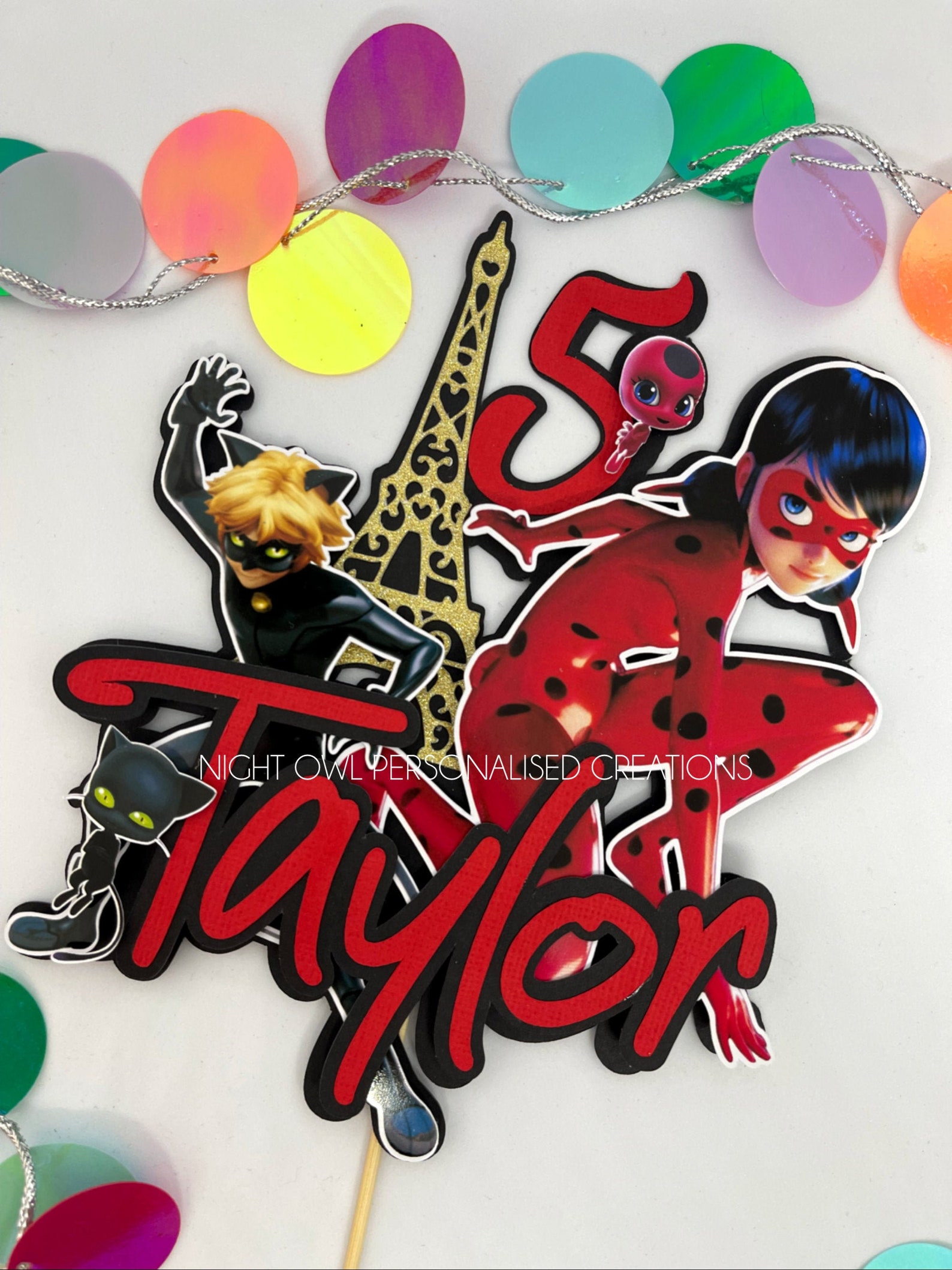 LADYBUG Cake Topper Miraculous Ladybug Cake Topper Ladybug - Etsy Australia