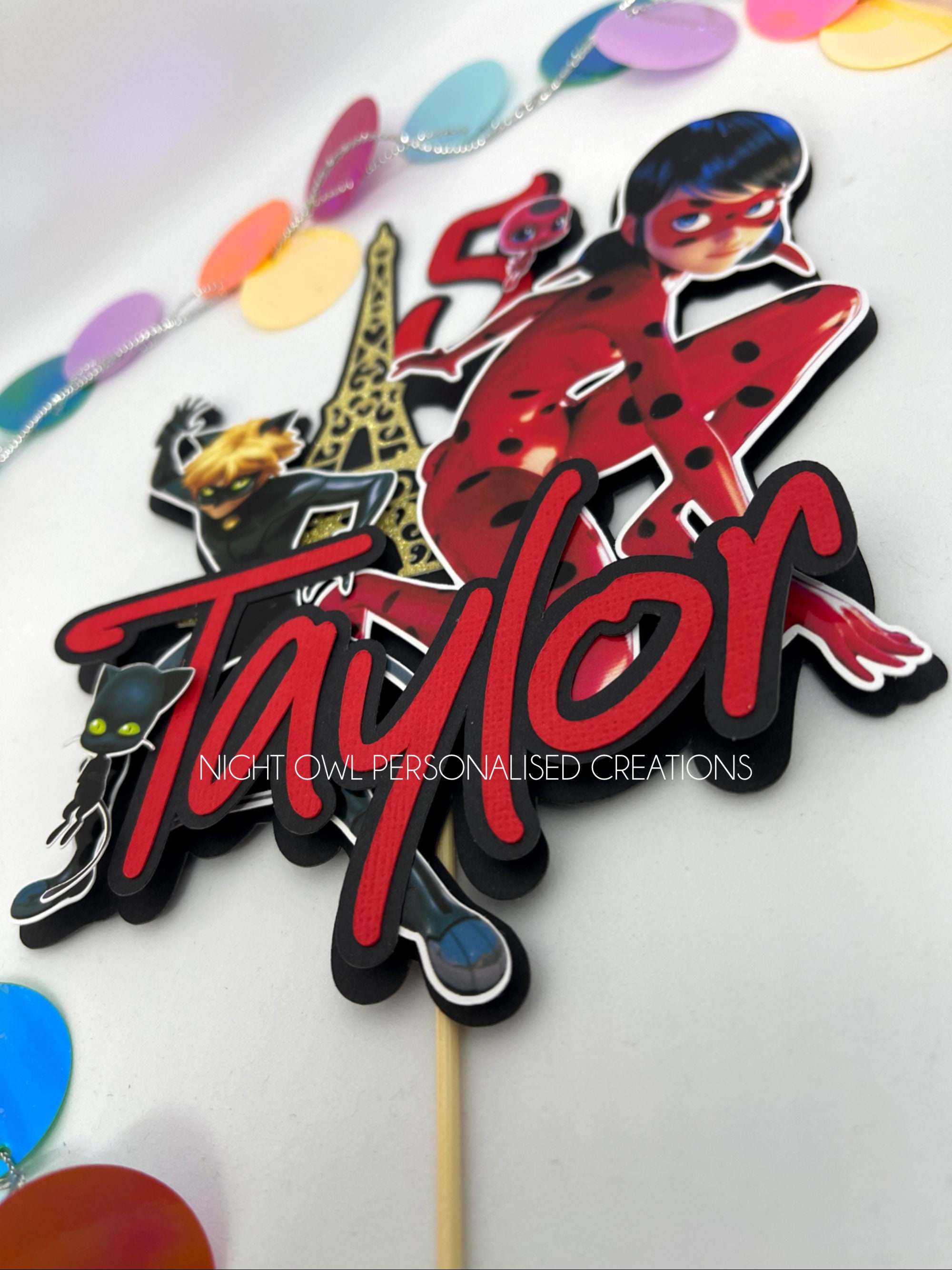 LADYBUG Cake Topper Miraculous Ladybug Cake Topper Ladybug - Etsy Australia