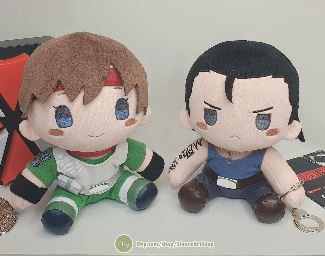 20cm Chibi Plush - Resident Evil 0 Rebecca Chambers and Billy Coen ...