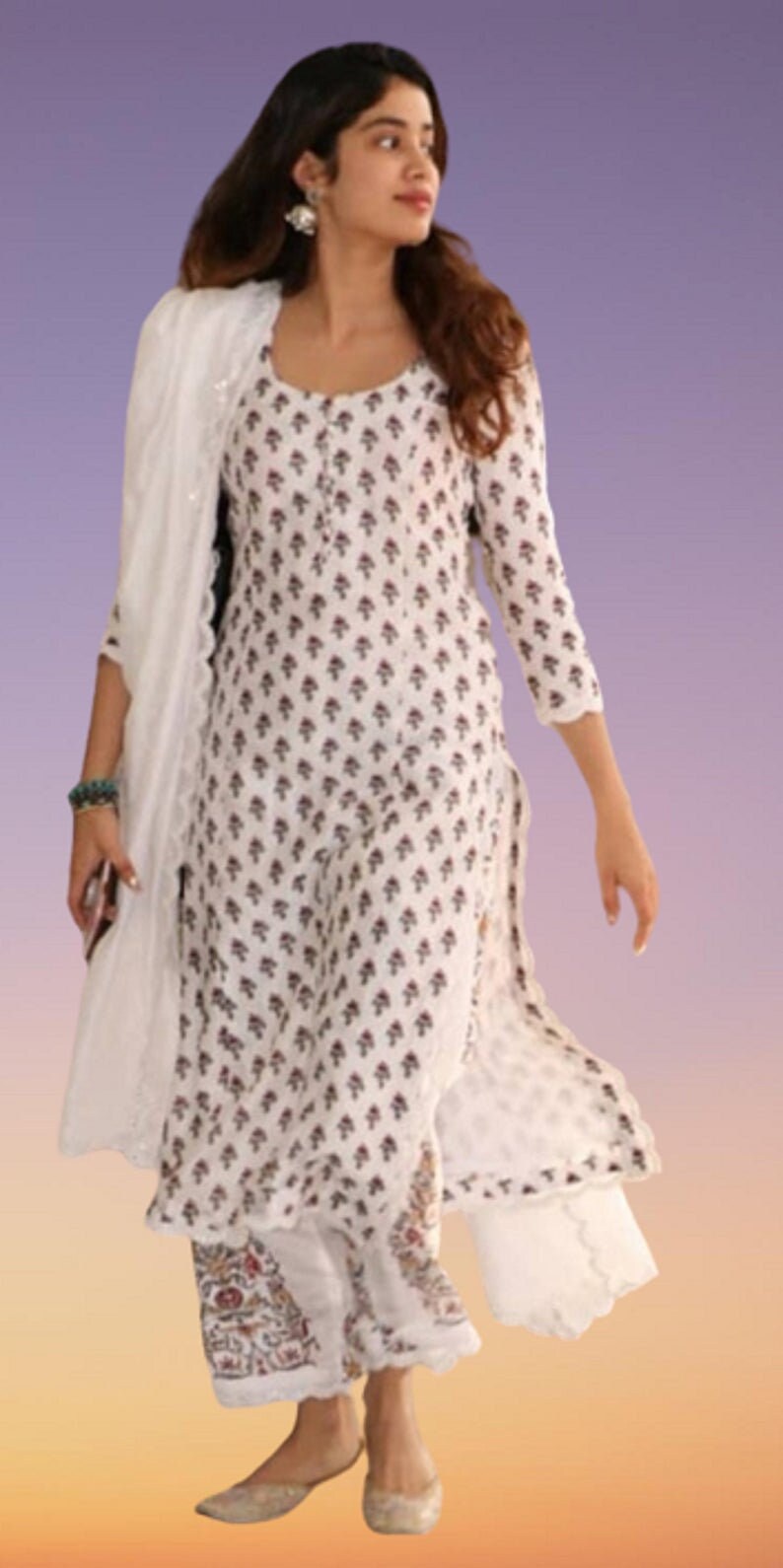 Bollywood Look Designer Kurti Pant Dupatta Set For Women/ | Etsy