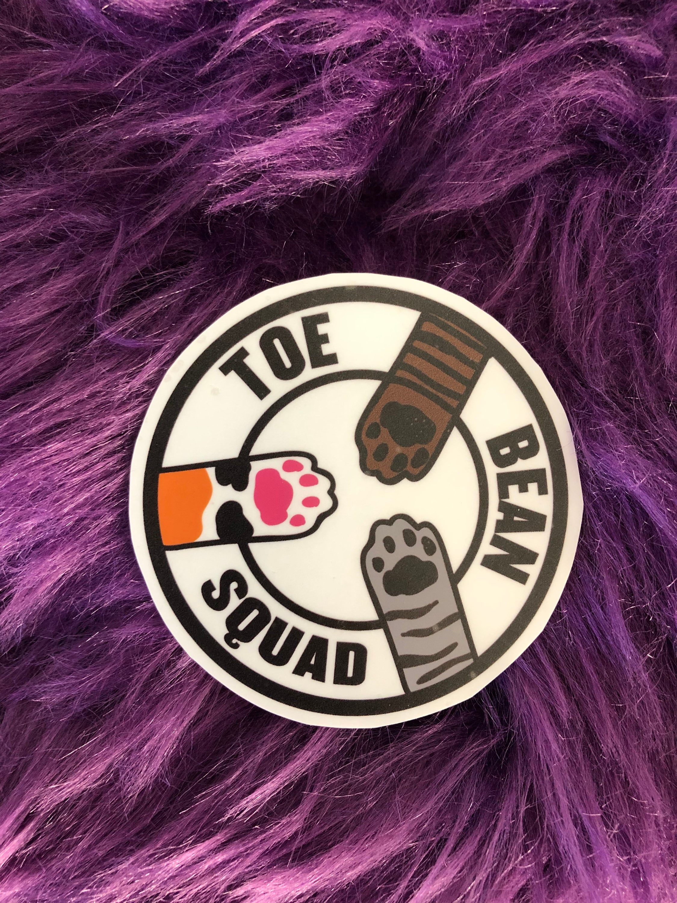 Toe Bean Squad Cat Sticker Funny Cat Sticker Cat Stocking - Etsy